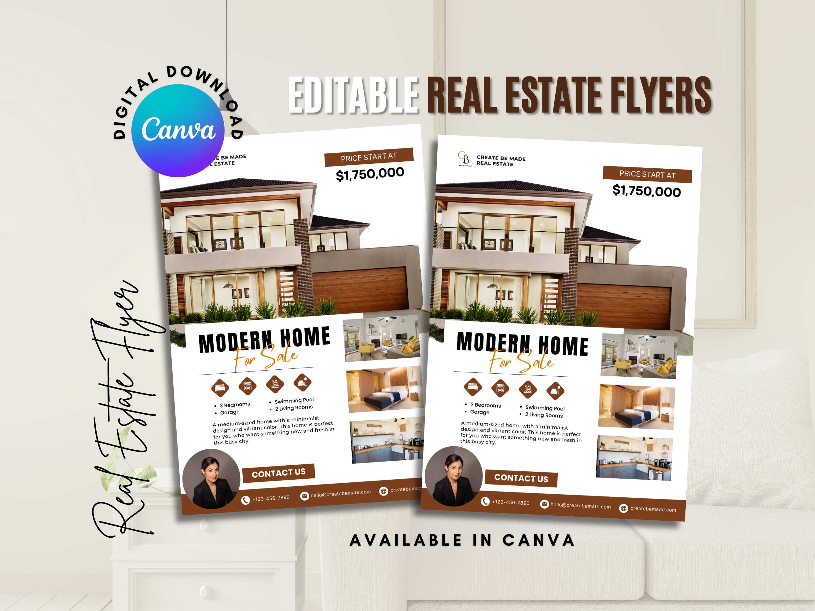 Printable Real Estate Marketing Flyer | Property Listing Flyer ...