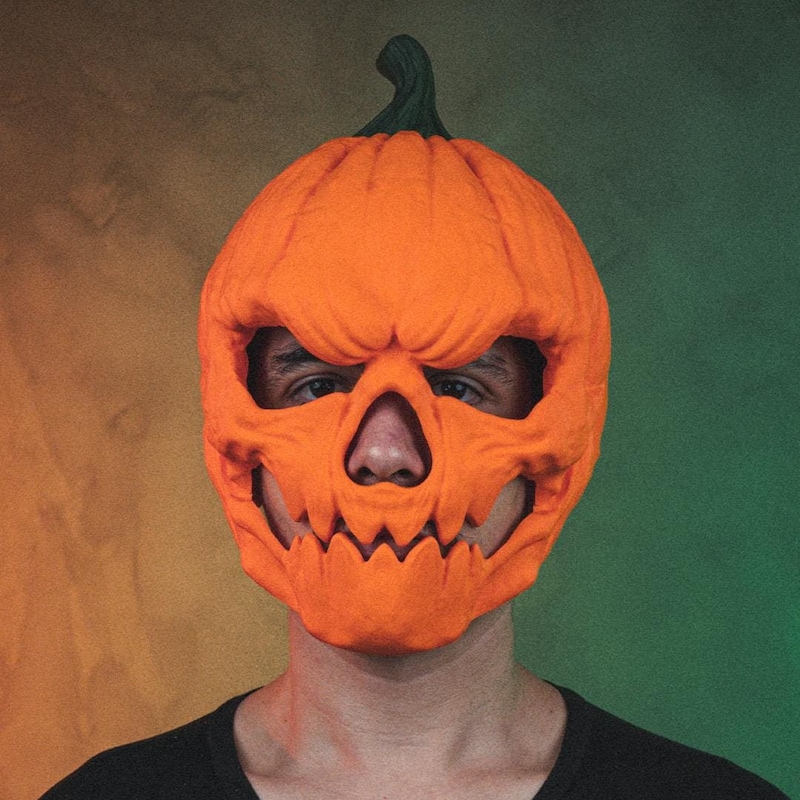 Pumpkin Mask - Etsy