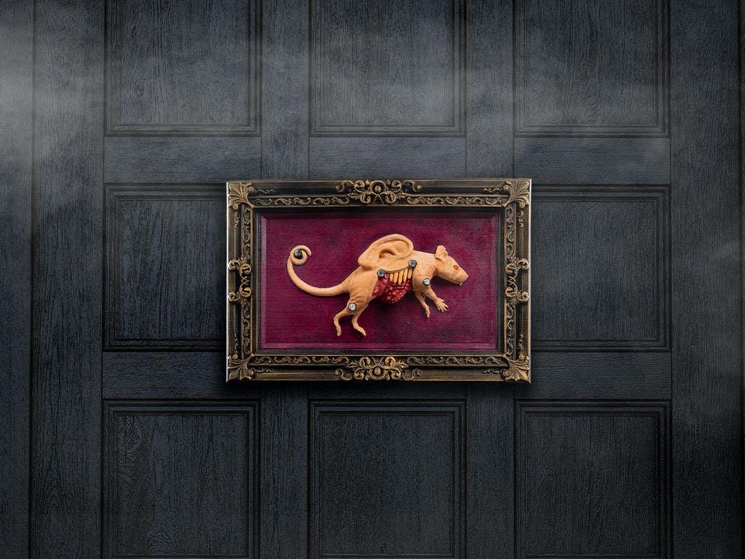 Scary Dissected Rat Wall Art 3D Printed Plaque for Unique Halloween ...