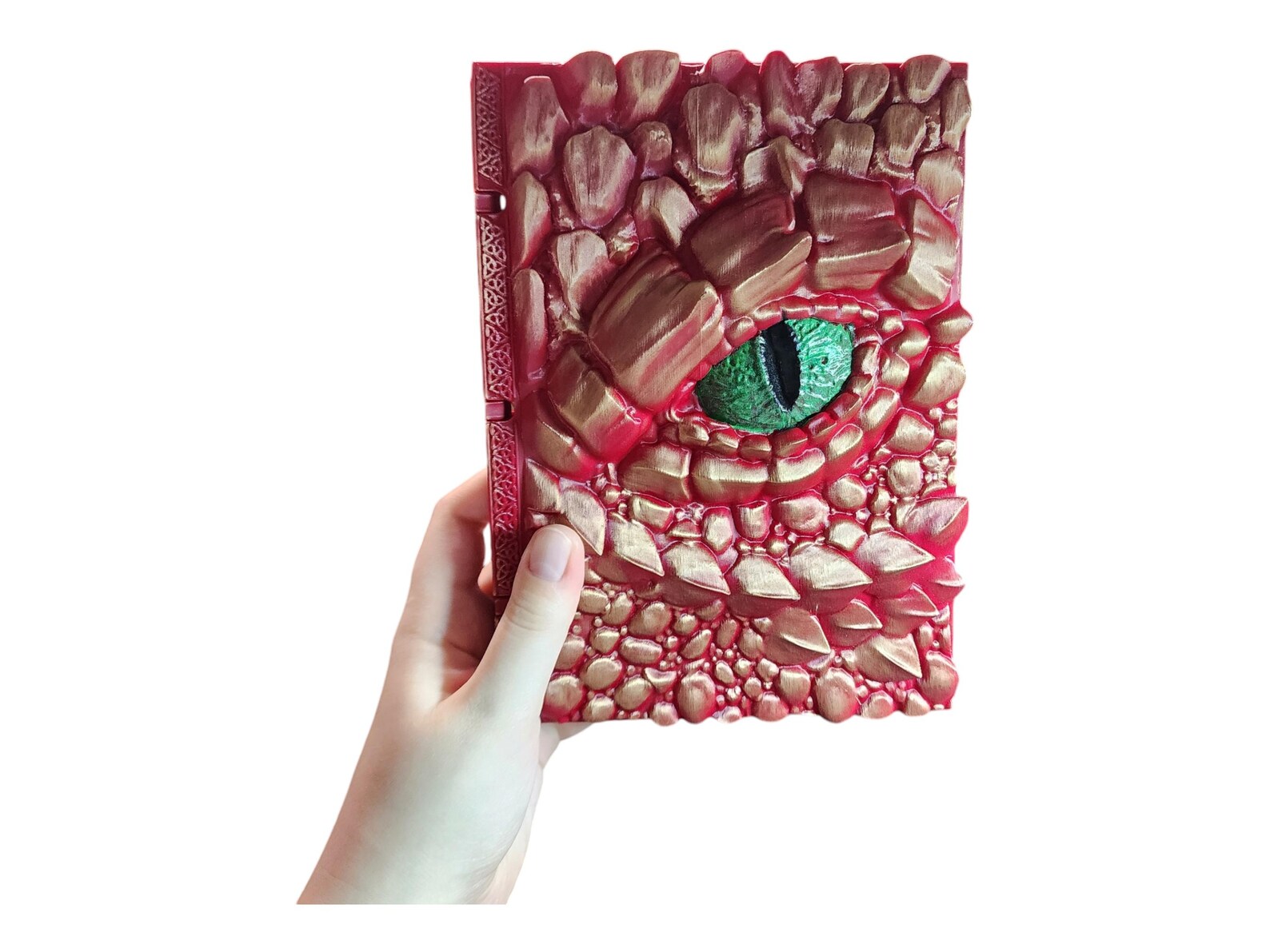 Dragon Book Notebook Cover, Reusable A5 Hardbook, Metallic Dragon Eye ...