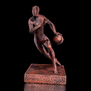 Basketball Player Sculpture Modern Art Decor for Sports Lovers ...