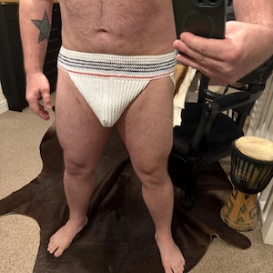 Men’s Crochet PDF Pattern, Classic Jockstrap, Video Tutorials Included, Crochet Jockstrap ...