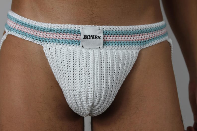 Men’s Crochet PDF Pattern, Trans Flag Jockstrap, Video Tutorials Included, Crochet Jockstrap ...