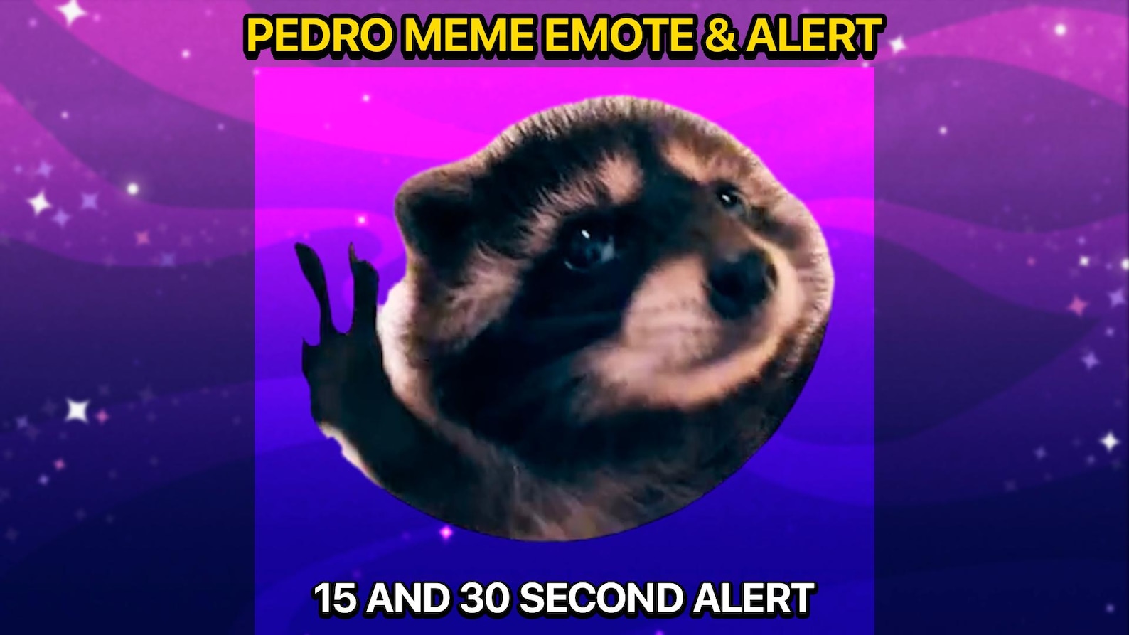 PEDRO Dancing Raccoon Meme Emote: Animated Twitch Alert (gif & MP4) - Etsy