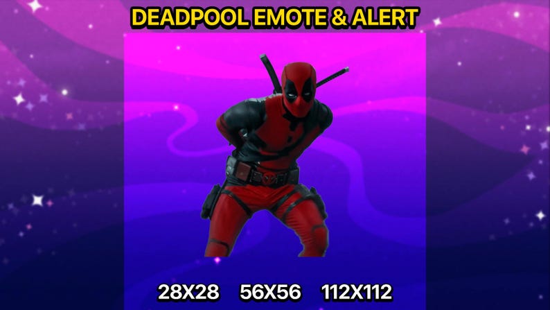 Deadpool Dancing Animated Emote for Twitch, Discord & Kick | Bye Bye ...