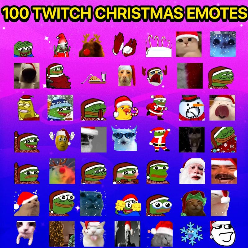 Horror Xmas Emotes - Etsy