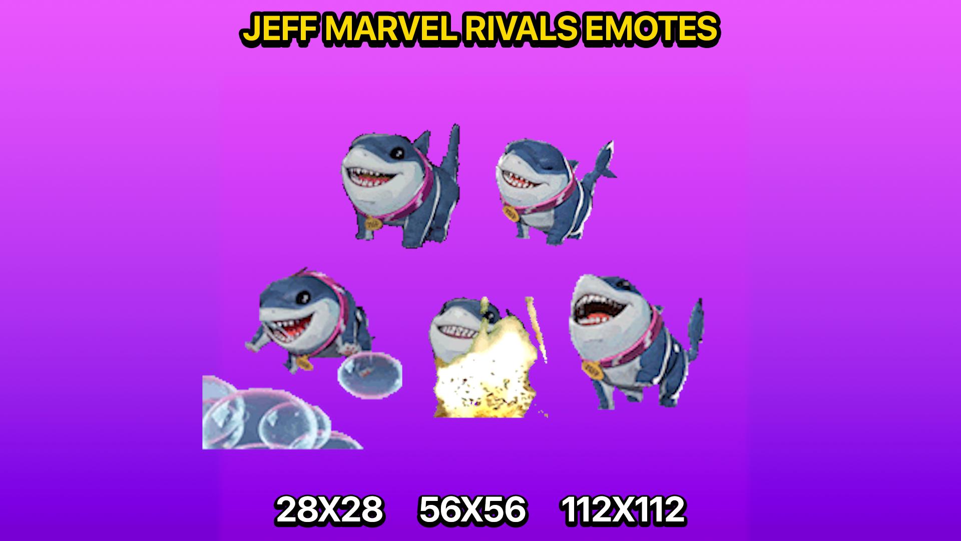 JEFF MARVEL RIVALS Emotes - Meme Emote | Stream Emote | Animate Emote ...