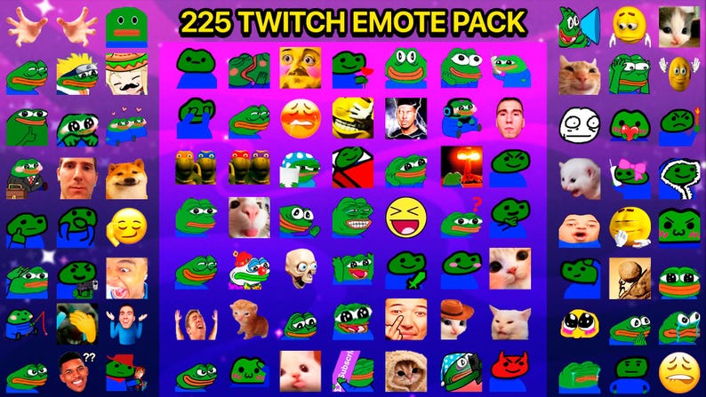 225 Twitch Emote Statick Meme for Twitch, Youtube and Discord Twitch ...