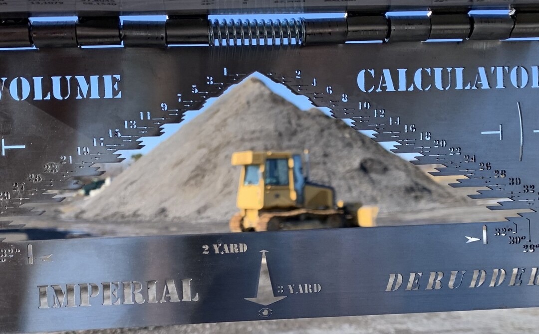 Imperial Volumetric Protractor yard Laser Perforated, Brushed Stainless ...