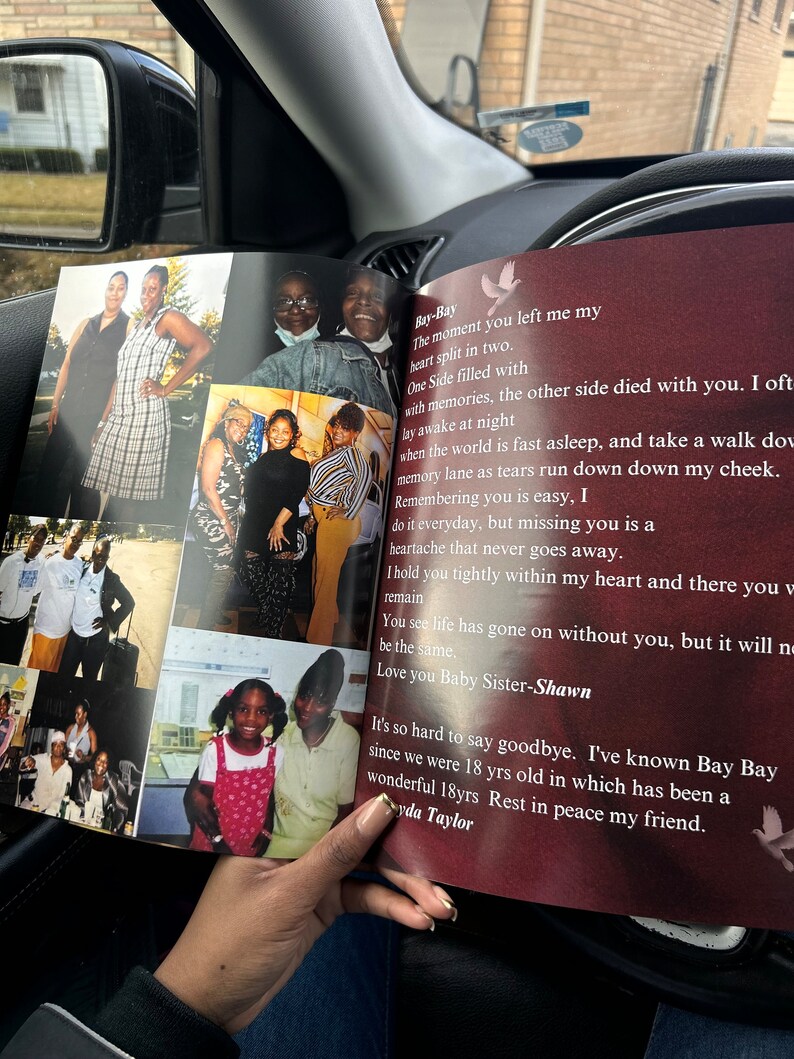 Magazine Obituary Funeral Program Template - Etsy