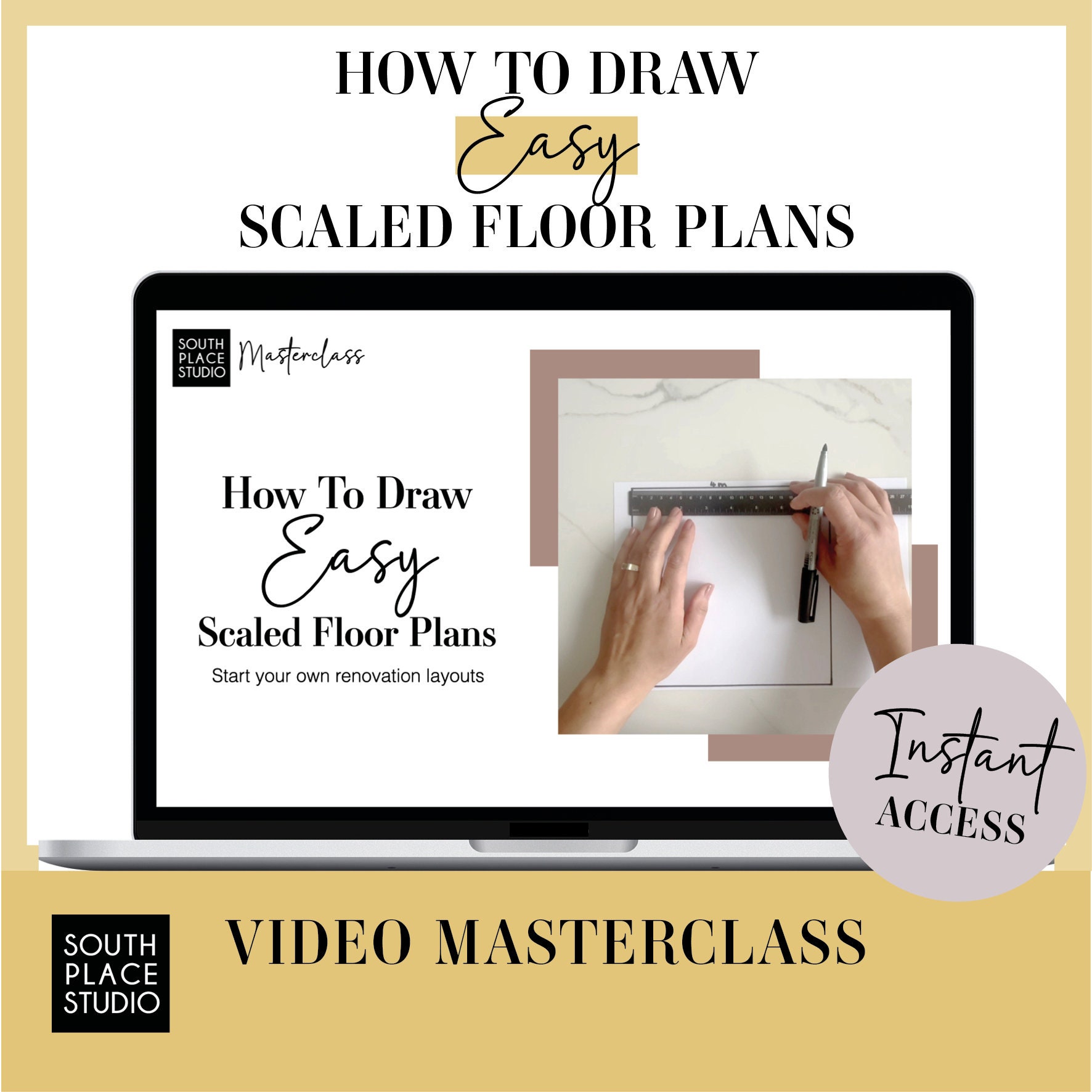 How to Draw Easy Scaled Floor Plans Masterclass - Etsy