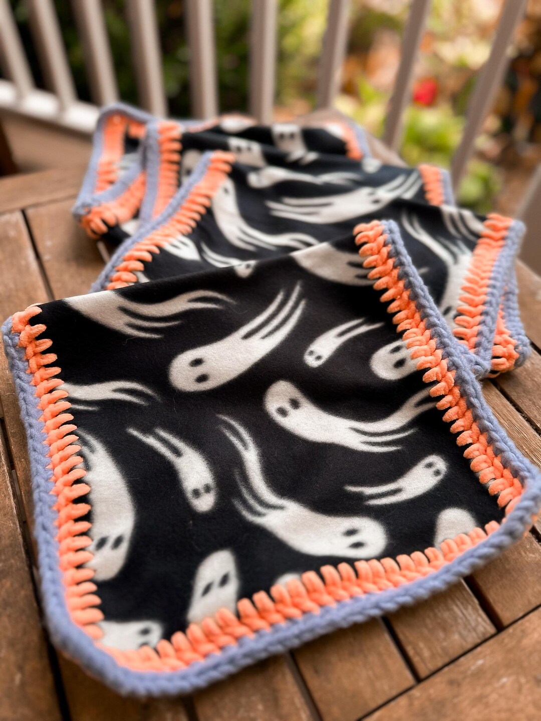 The Scream - Fleece and Crochet Ghost Scarf - Etsy