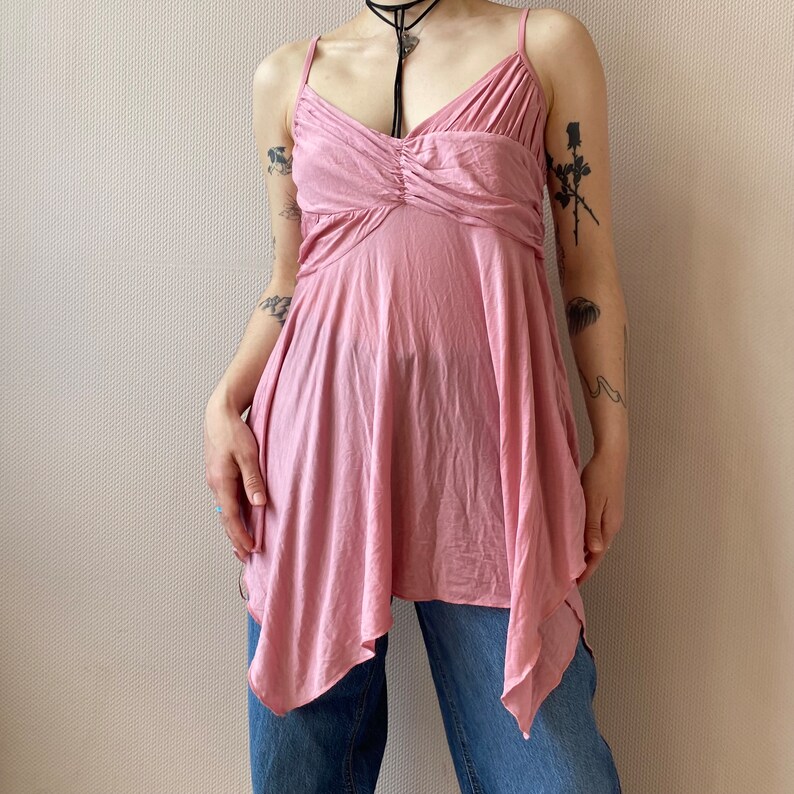 Deadstock Fairy Core Pixie Asymmetrical Top - Etsy