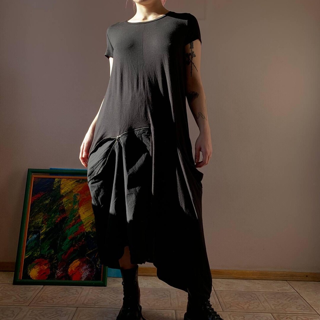 Crea Concept Avantgarde Opium Asymmetrical Gothic Dress - Etsy