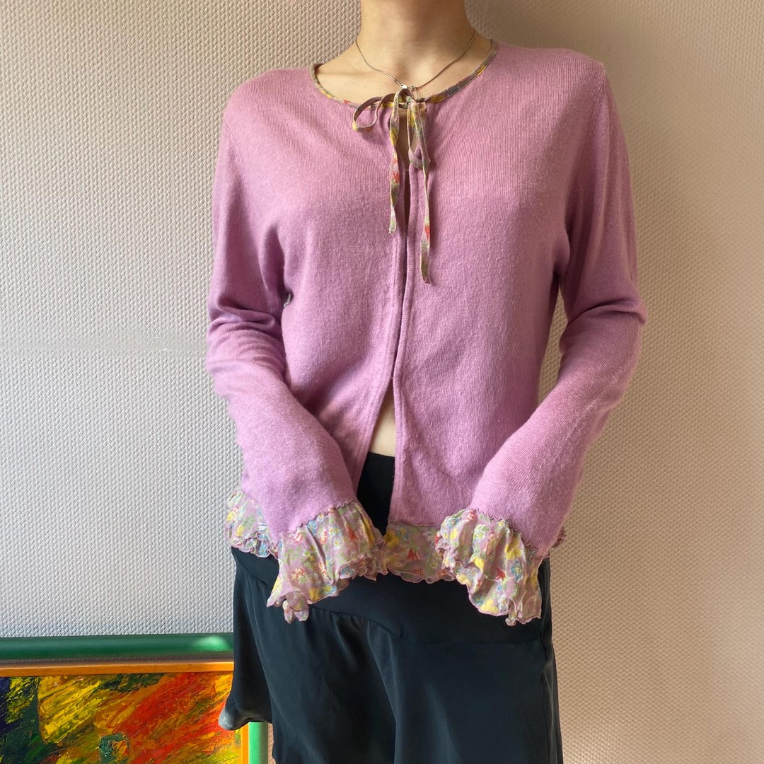 Vintage Coquette Cottage Cardigan Made With Cashmere - Etsy