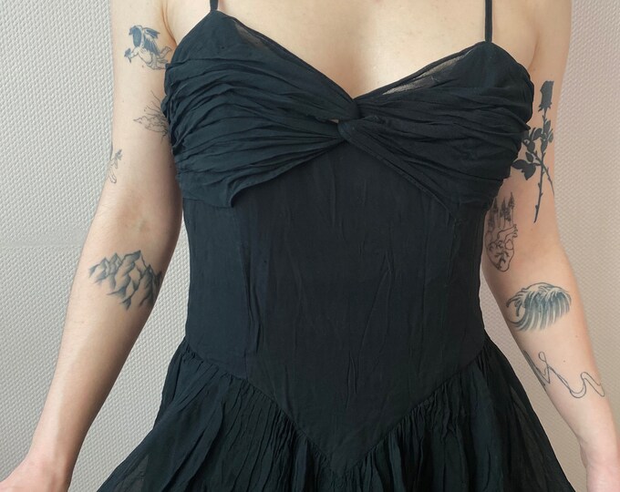 Vintage 90’ Witch Core Aesthetic Low Waisted Silk Evening Dresses - Etsy