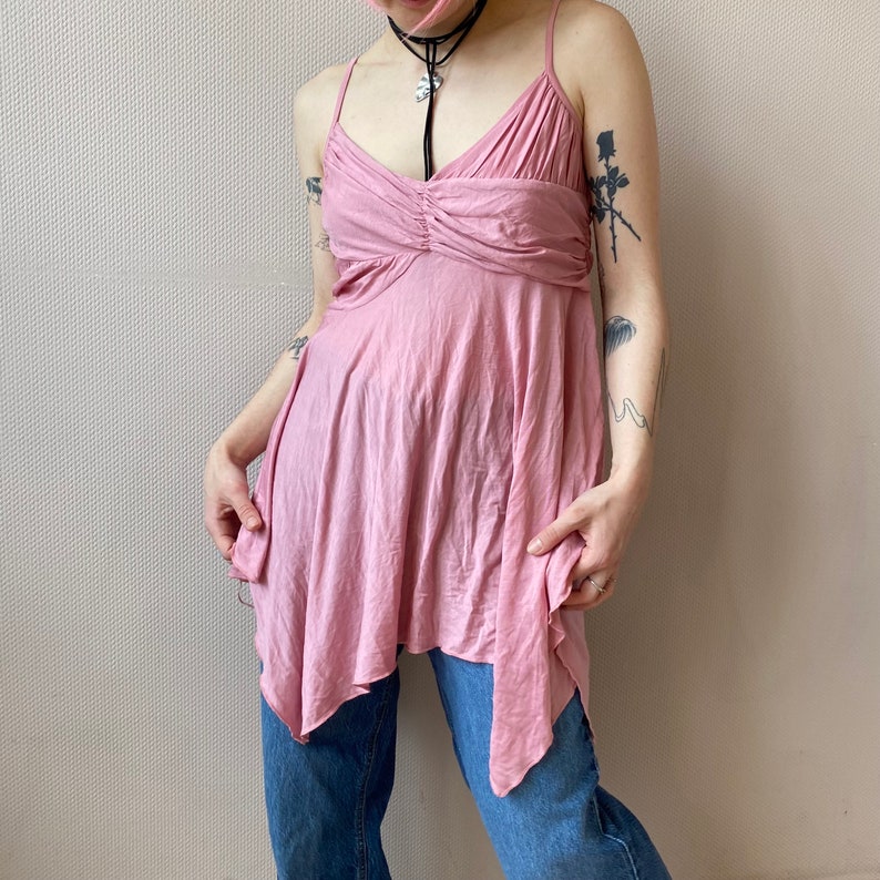 Deadstock Fairy Core Pixie Asymmetrical Top - Etsy