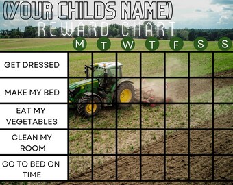 Farm Chore Chart Bundle Printable Digital Download Toddler Worksheets ...