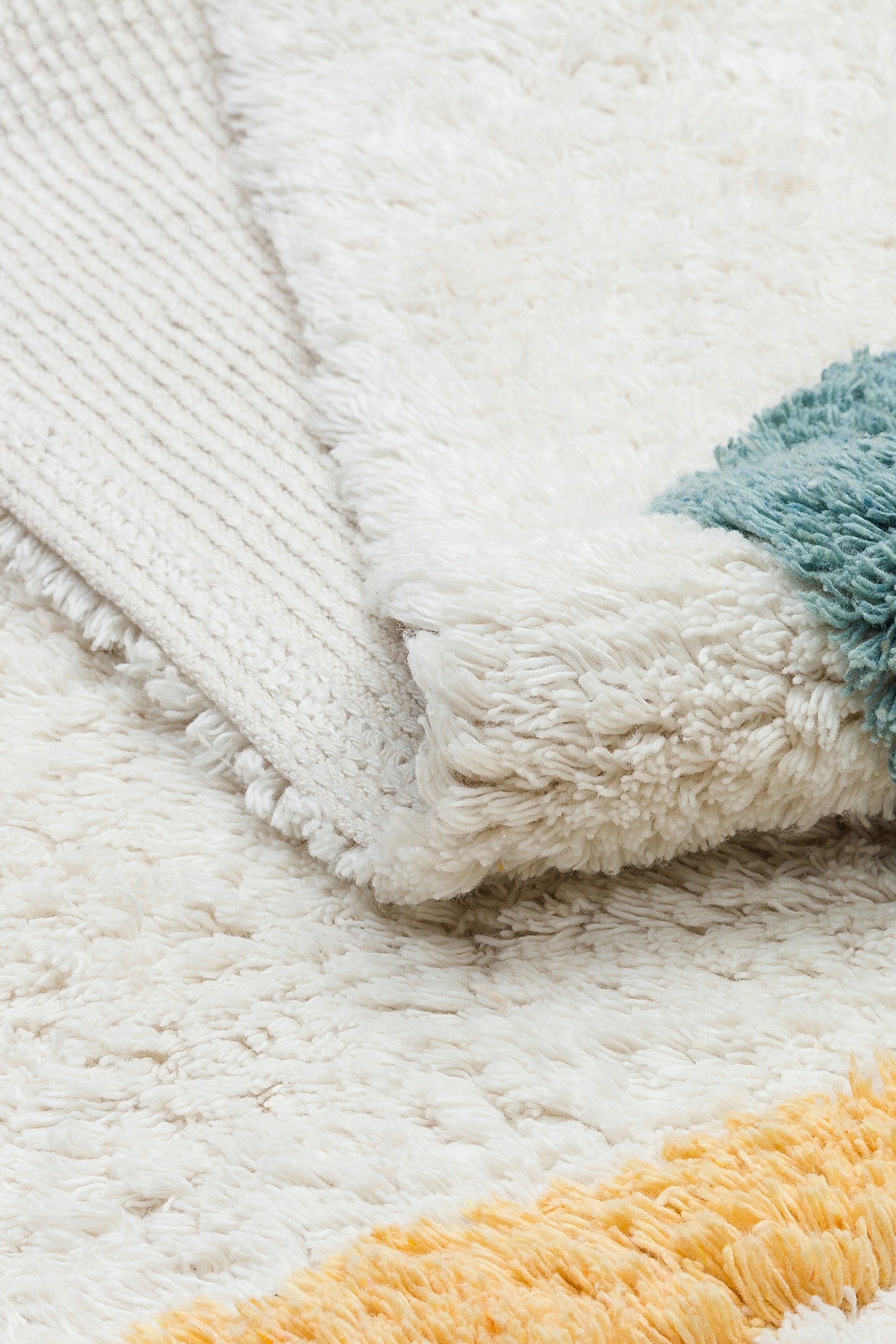 Soft 100% Natural Cotton Children's Kids Rug Nursery Machine Washable ...