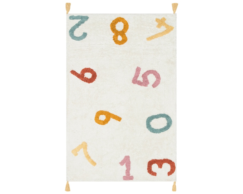 Soft 100% Natural Cotton Children's Kids Rug Nursery Machine Washable ...