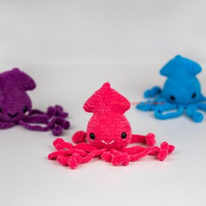 Crochet Squid Pattern: No Sew Amigurumi Octopus Plush (PDF Tutorial) - Etsy