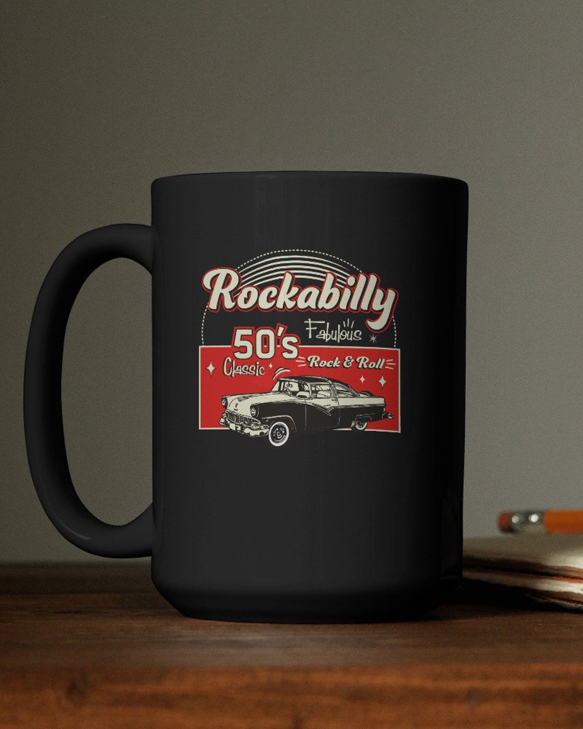Vintage Rockabilly 1950s Car SVG | Retro Rock & Roll PNG | Classic Car ...