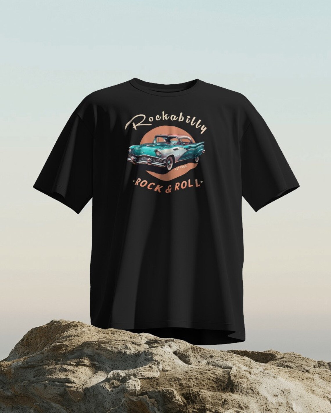 Vintage Rockabilly 1950s Car SVG | Retro Rock & Roll PNG | Classic Car ...