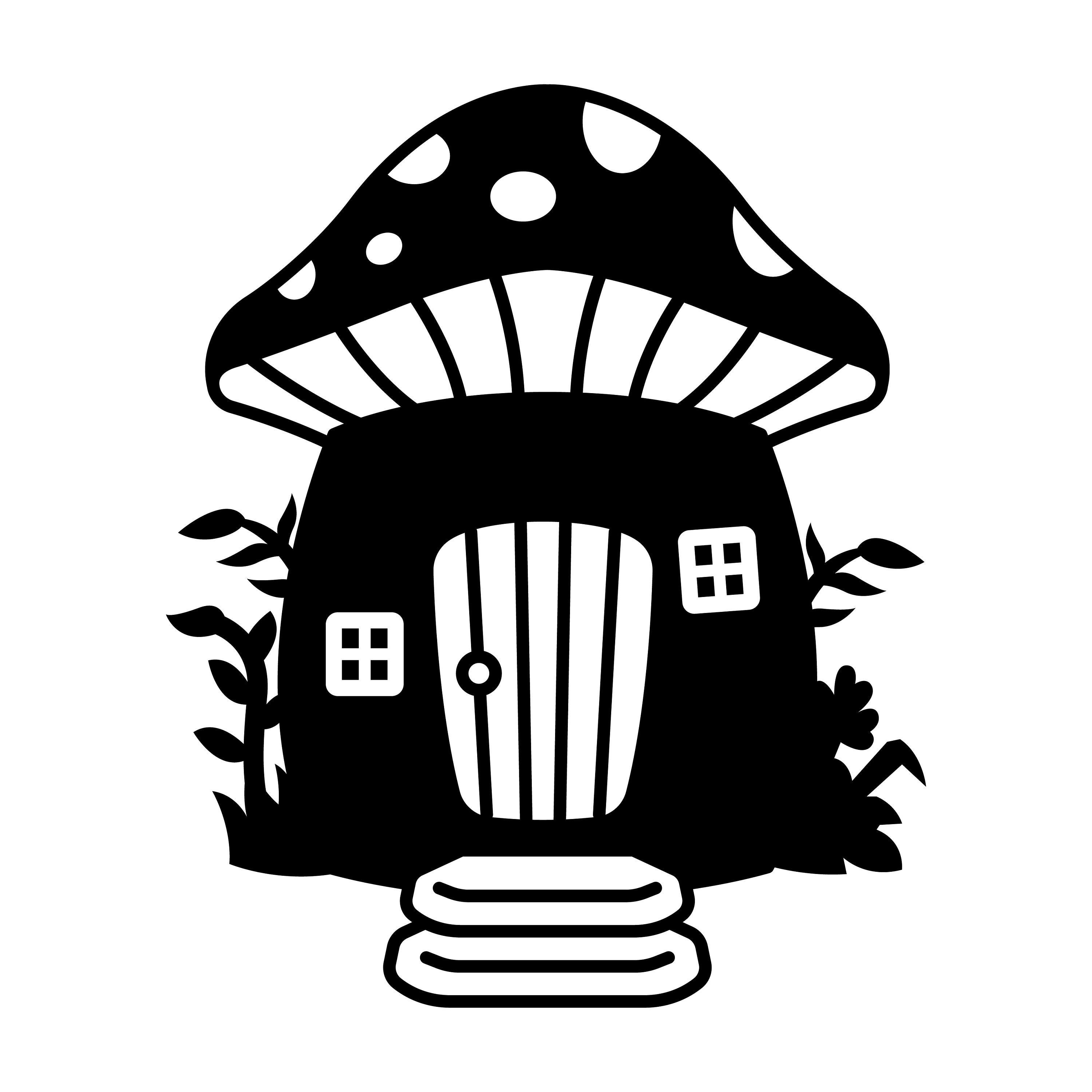 30 Mushroom House SVG Bundle, Gnome House SVG, Fairy House, Magic House ...