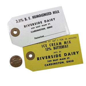 5pcs OHIO DAIRY TAGS Vintage Milkman Creamery Dairy Farm - Etsy
