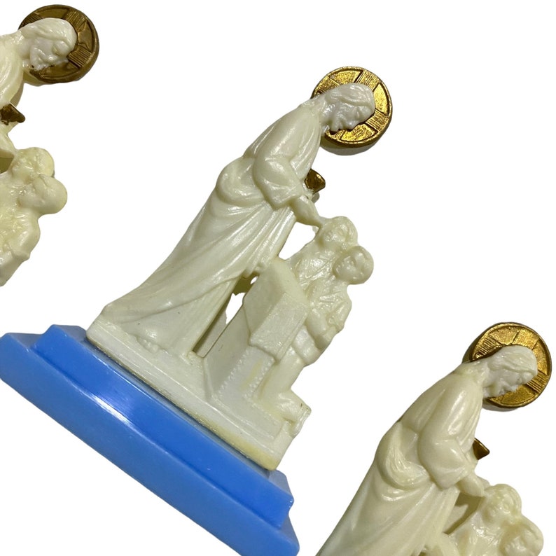 ⱽᴵᴺᵀᴬᴳᴱ 3pcs PLASTIC JESUS STATUES Vintage Miniature - Etsy