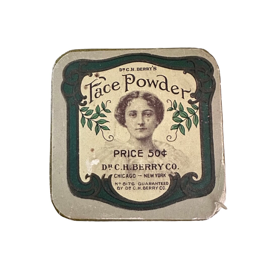 VINTAGE FACE POWDER 2.75 Antique Make up Box Edwardian - Etsy