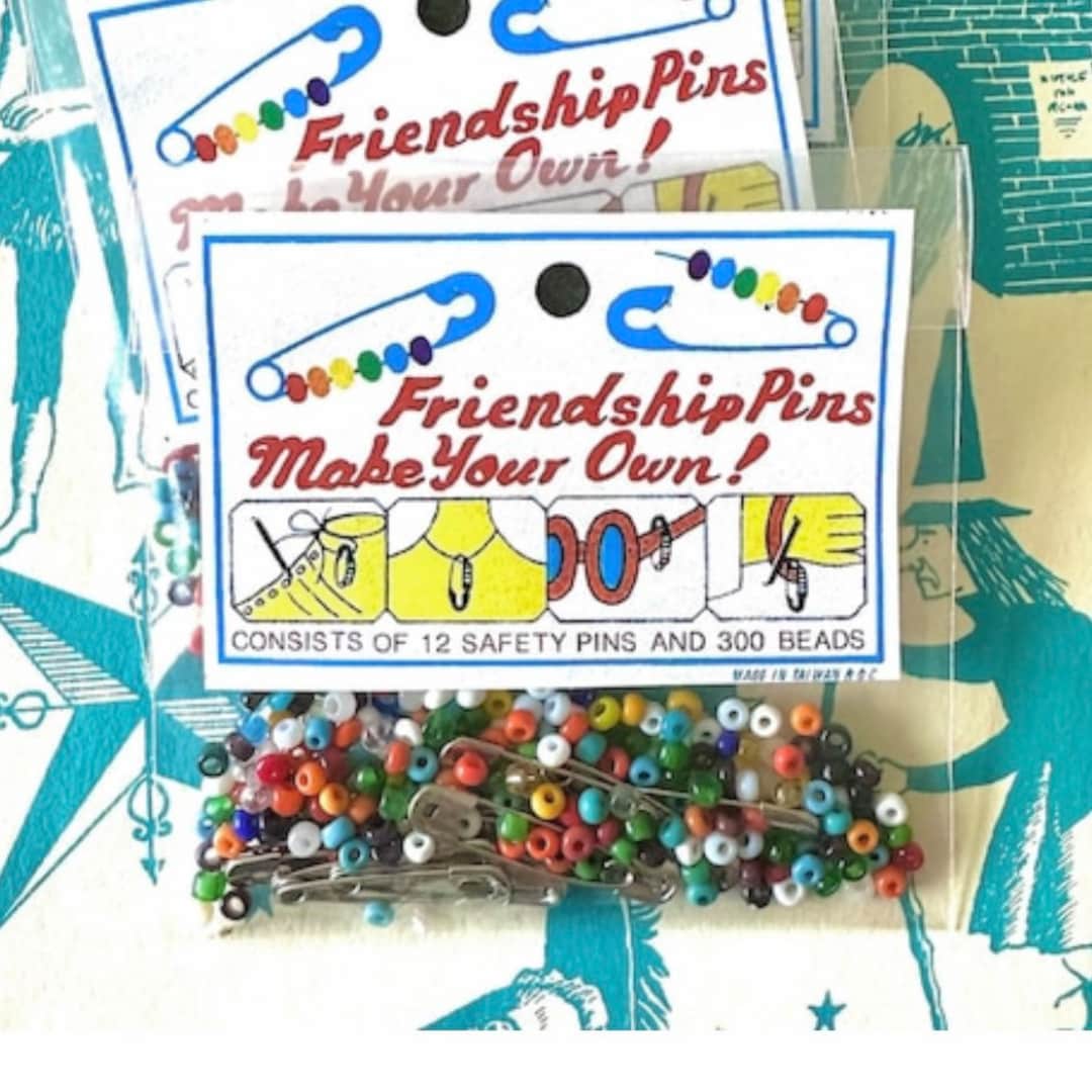 1pkg FRIENDSHIP PINS KIT 1980s Vintage Style Make Your Own Pins ...