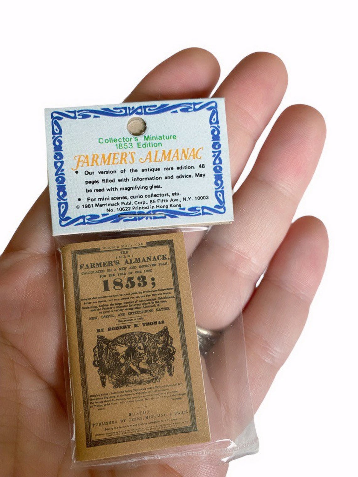 ⱽᴵᴺᵀᴬᴳᴱ TINY FARMER'S ALMANAC Vintage 1981 Miniature Repro - Etsy