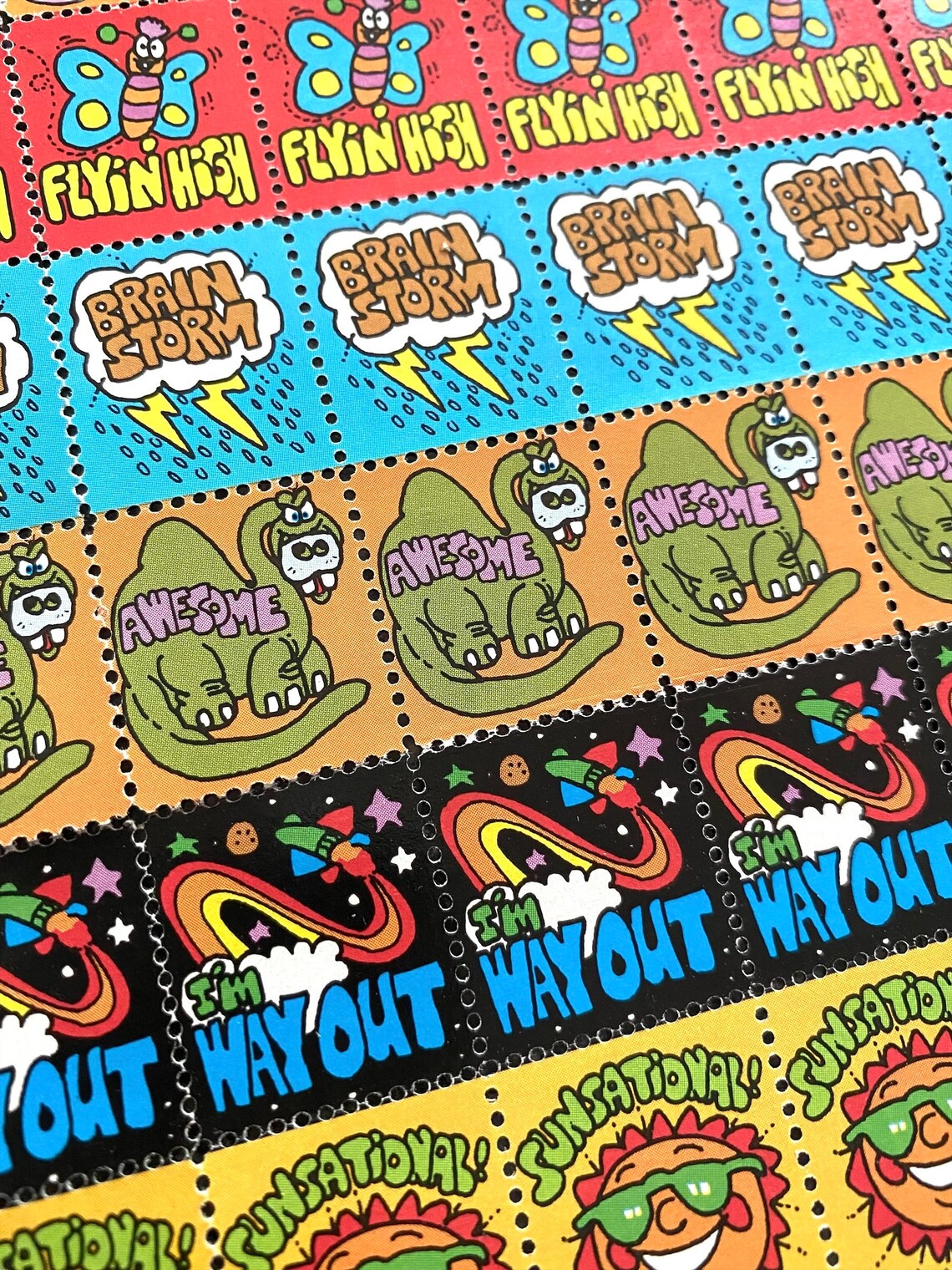 ⱽᴵᴺᵀᴬᴳᴱ 15pcs 1980s STICKER STAMPS Vintage Gummed Stickers - Etsy