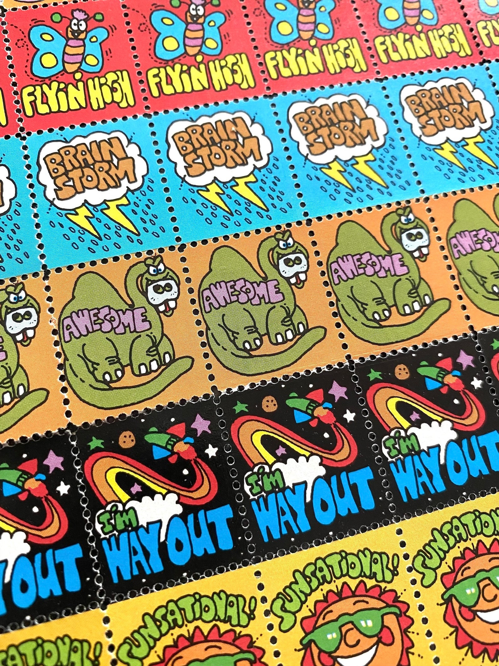 ⱽᴵᴺᵀᴬᴳᴱ 15pcs 1980s STICKER STAMPS Vintage Gummed Stickers - Etsy