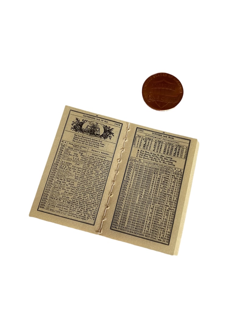 ⱽᴵᴺᵀᴬᴳᴱ TINY FARMER'S ALMANAC Vintage 1981 Miniature Repro - Etsy