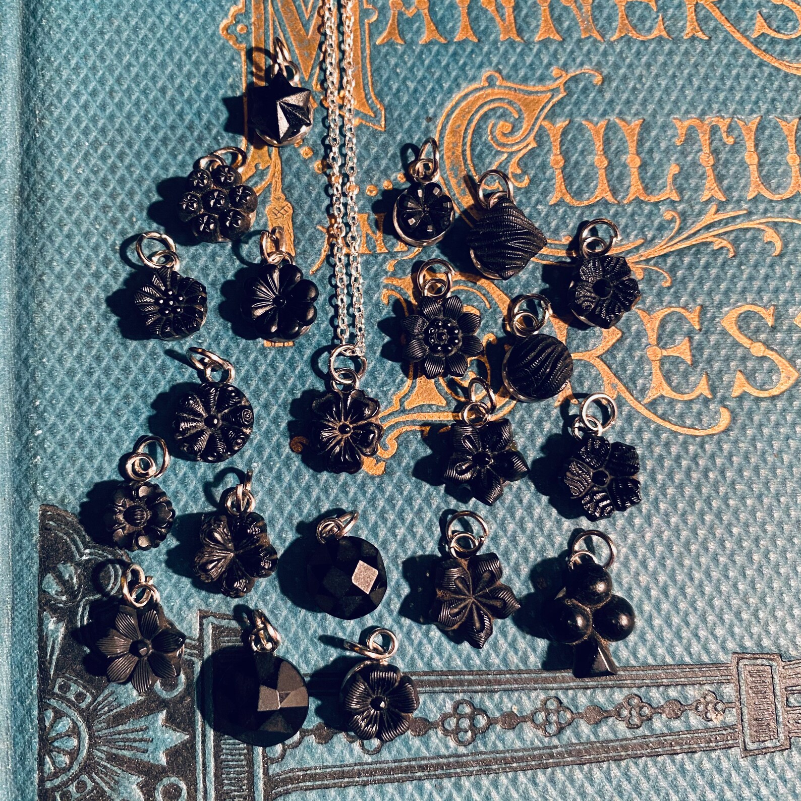 ⱽᴵᴺᵀᴬᴳᴱ 1pc VICTORIAN MOURNING CHARM Vintage Tiny Genuine - Etsy