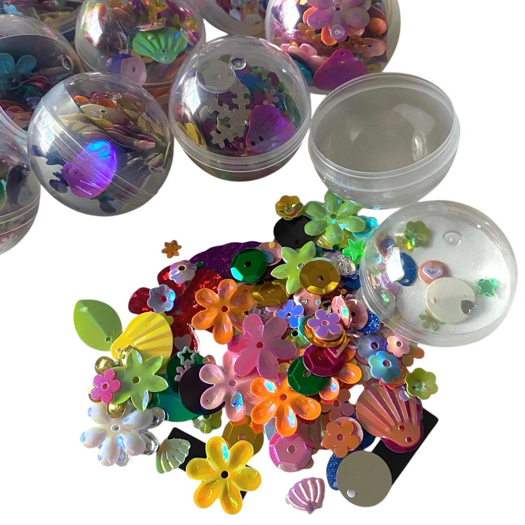 1/2oz SEQUIN MYSTERY MIX Vintage Little Shiny Sequins One Tablespoon ...