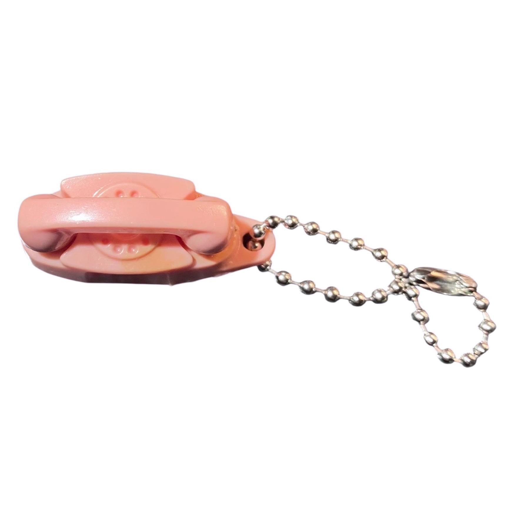 1pc PRINCESS PHONE KEYCHAIN Vintage Miniature Phone Plastic Charm Key ...