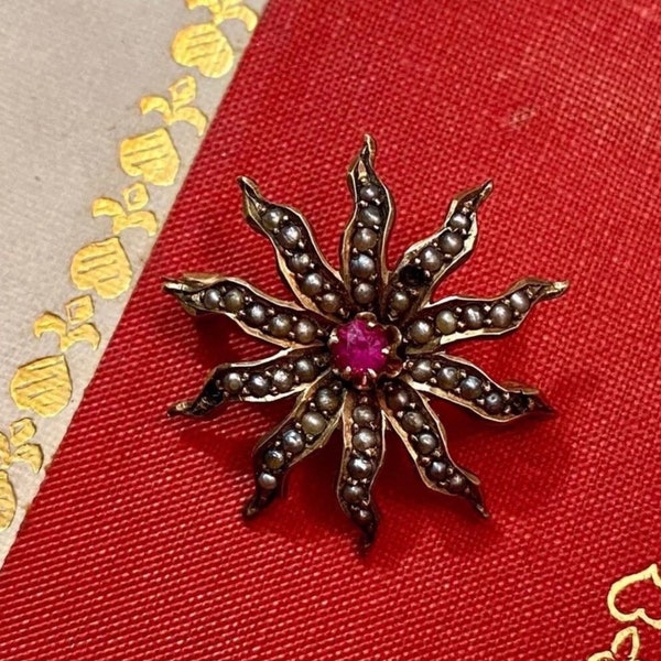 Starburst Pin - Etsy