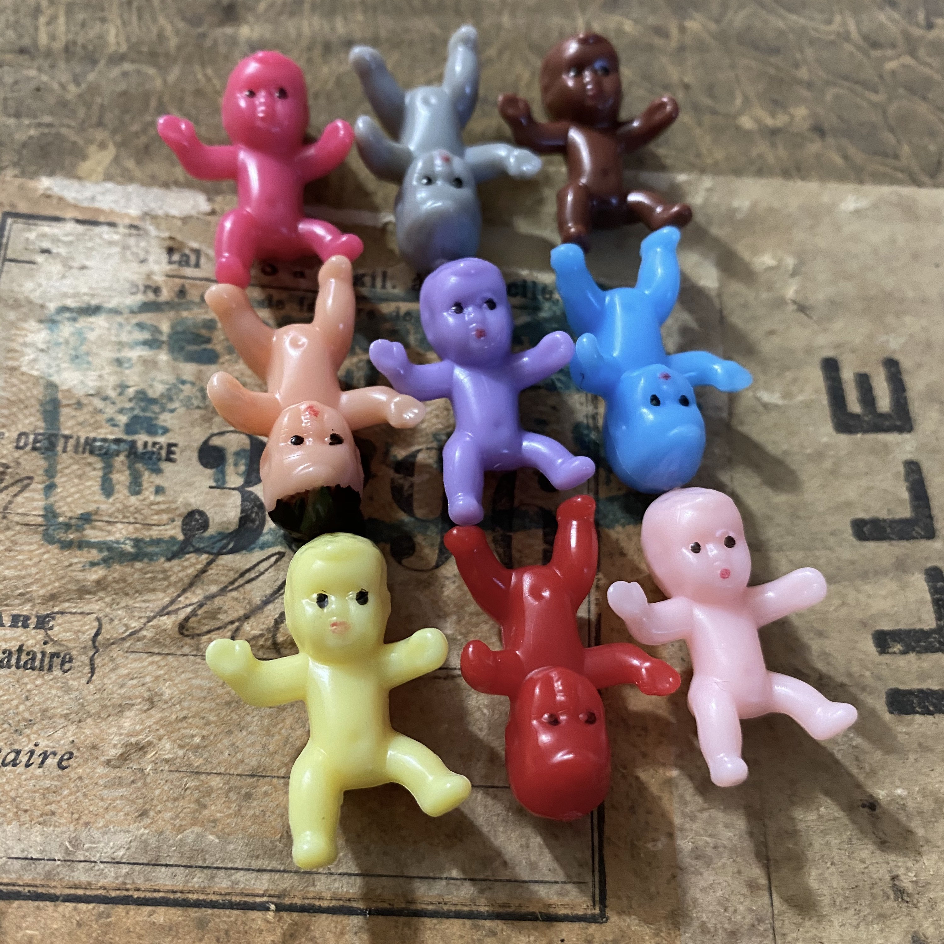 9pcs MINIATURE PLASTIC BABIES Instant Collection Tiny Baby | Etsy