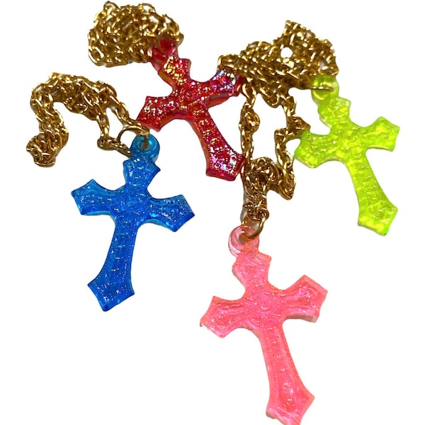 Plastic Cross Pendants - Etsy