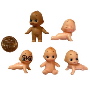 1pc TINY KEWPIE DOLL Vintage Style Mini Baby Cupie Kewtie Lashes ...