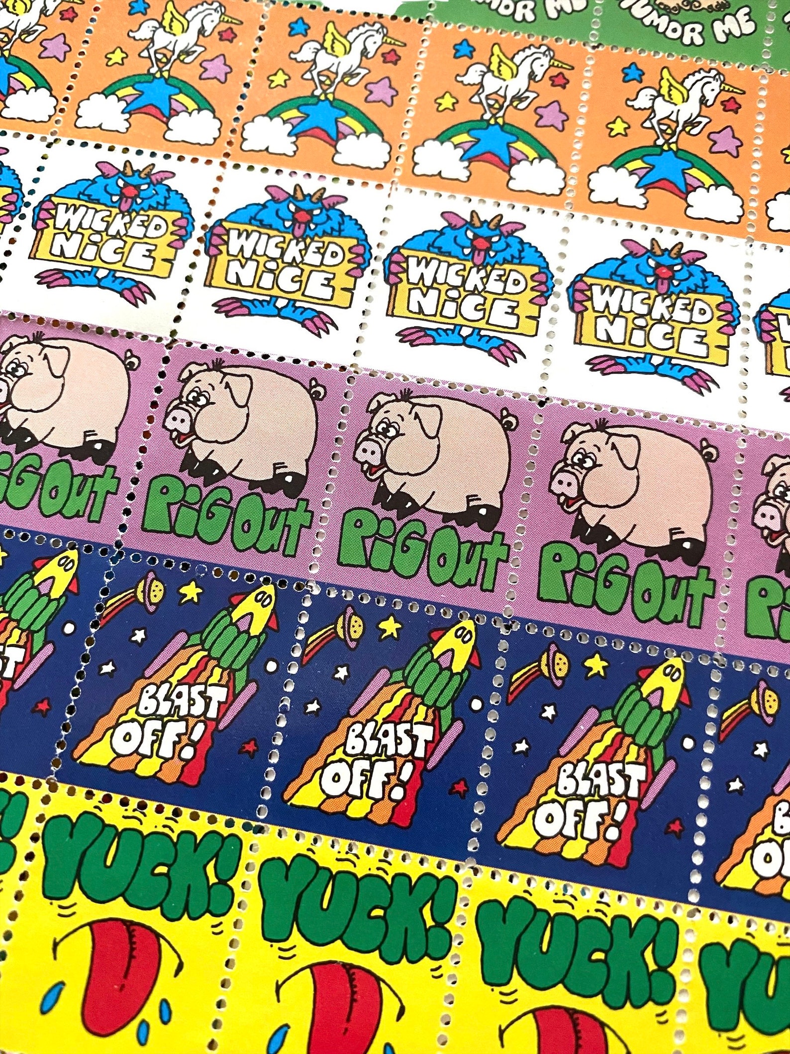 ⱽᴵᴺᵀᴬᴳᴱ 15pcs 1980s STICKER STAMPS Vintage Gummed Stickers - Etsy