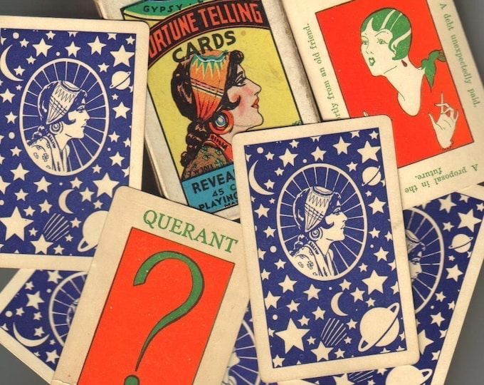 Vintage 1920s GYPSY LORE Fortune Telling Card - Etsy