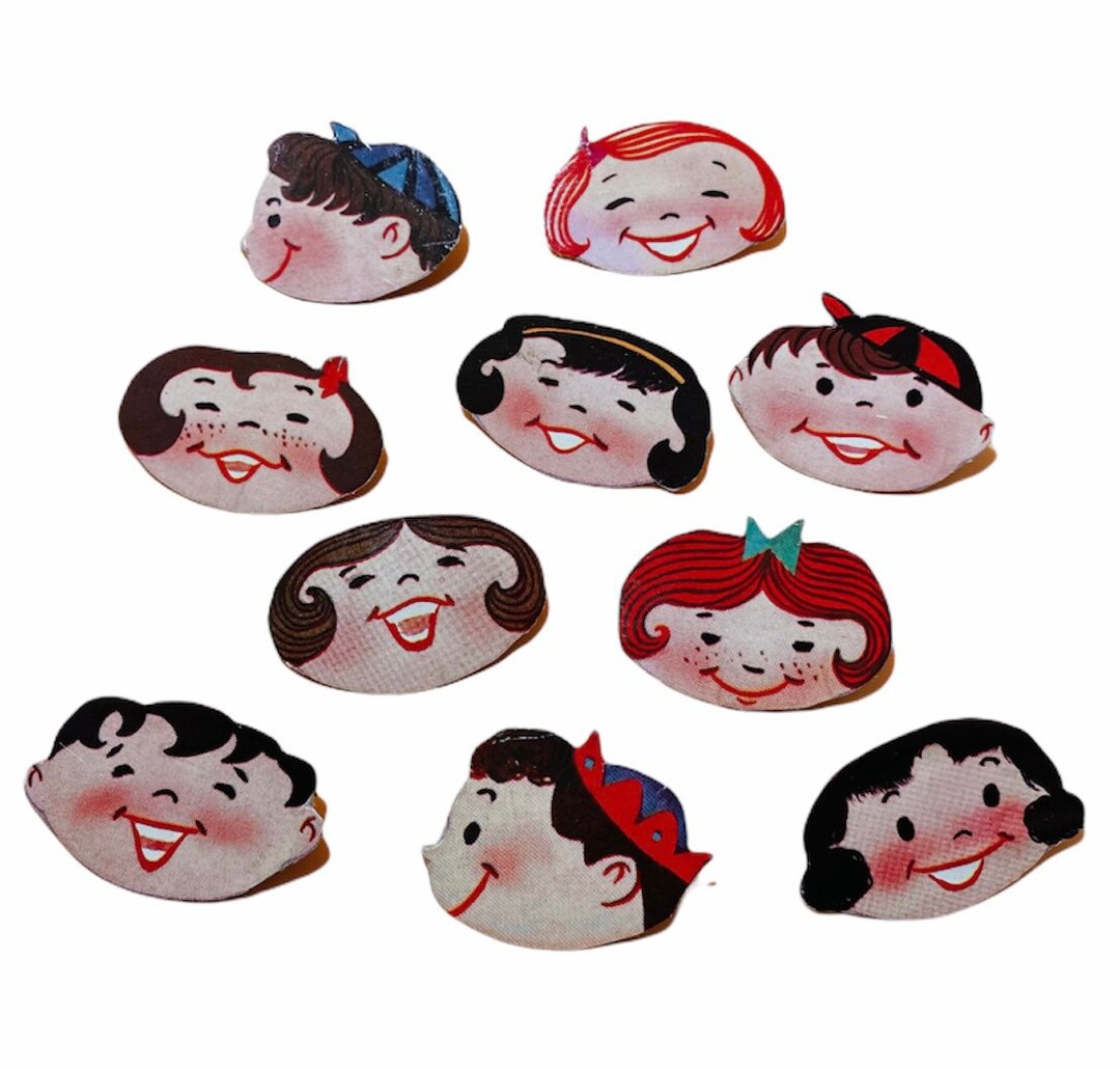 ⱽᴵᴺᵀᴬᴳᴱ 1pc LAUGHING KID PIN Ephemera Brooch Retro Childhood - Etsy