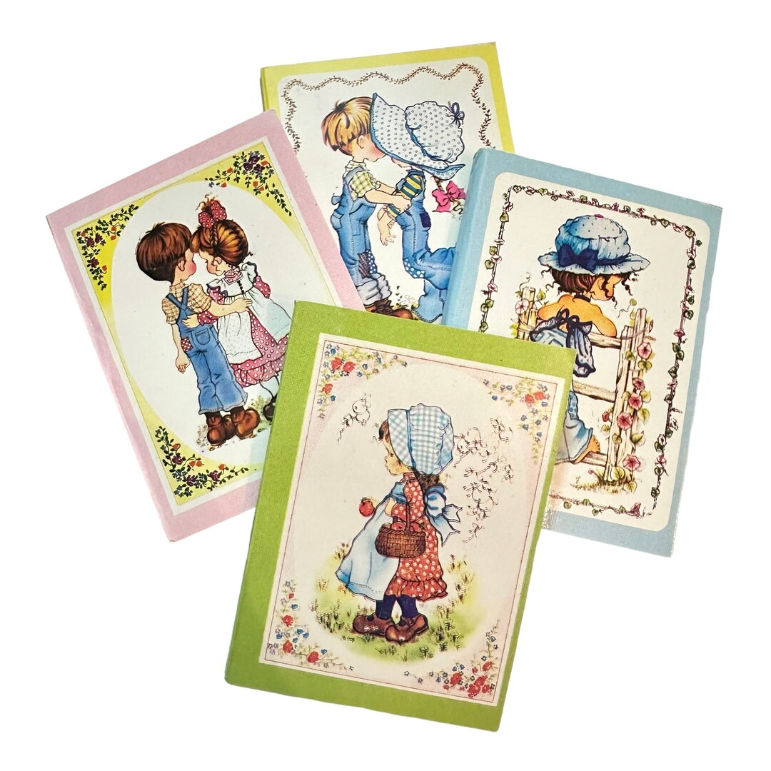 1pc VINTAGE TINY NOTEBOOK 3 1980s Retro Holly Hobbie Style 45 Lined ...