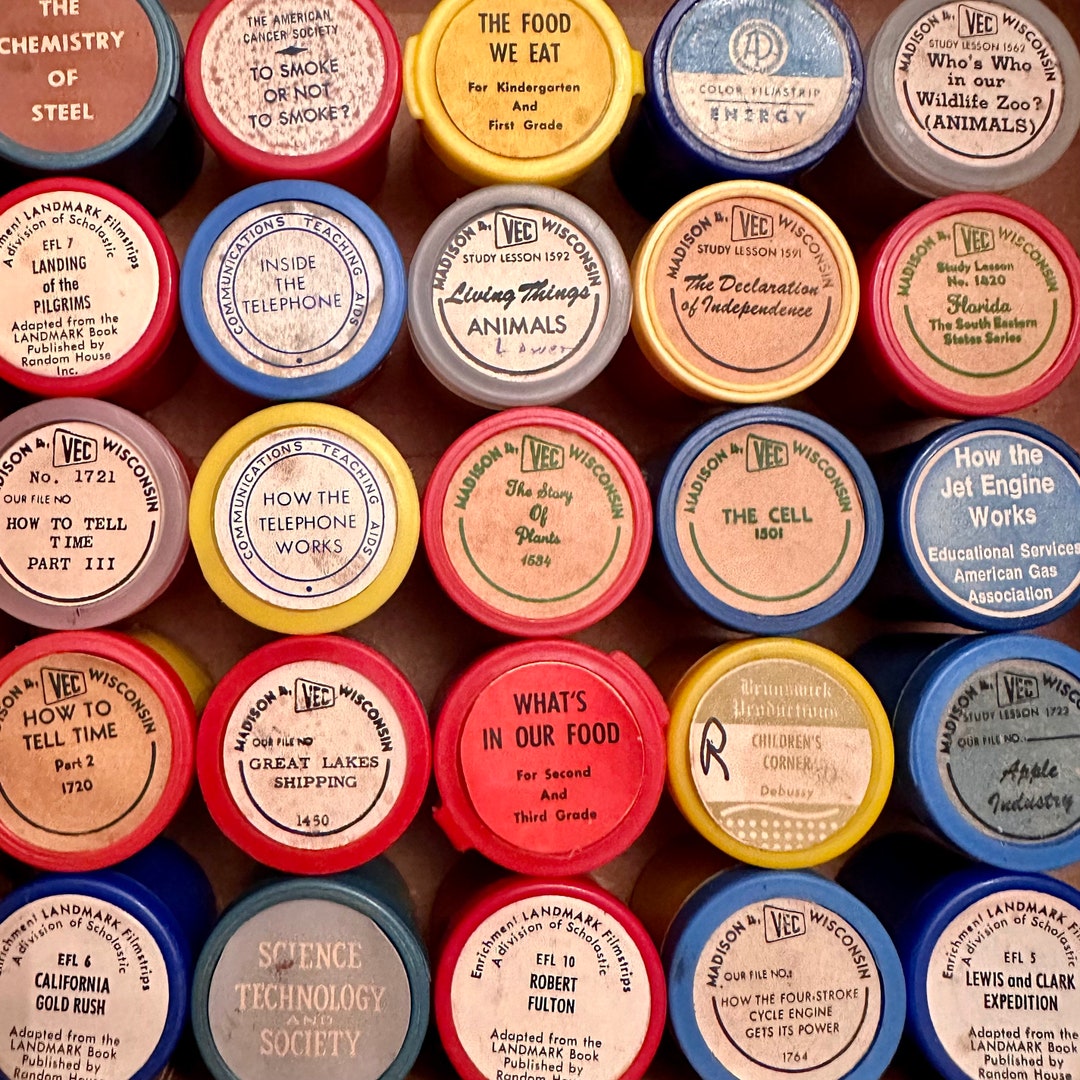 35mm EDUCATIONAL FILM STRIPS Vintage Science + U.S.A. Projector Films ...