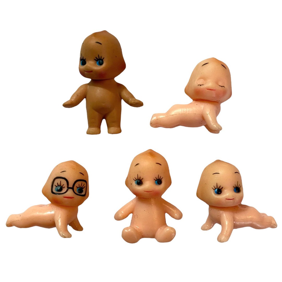 1pc TINY KEWPIE DOLL Vintage Style Mini Baby Cupie Kewtie Lashes ...