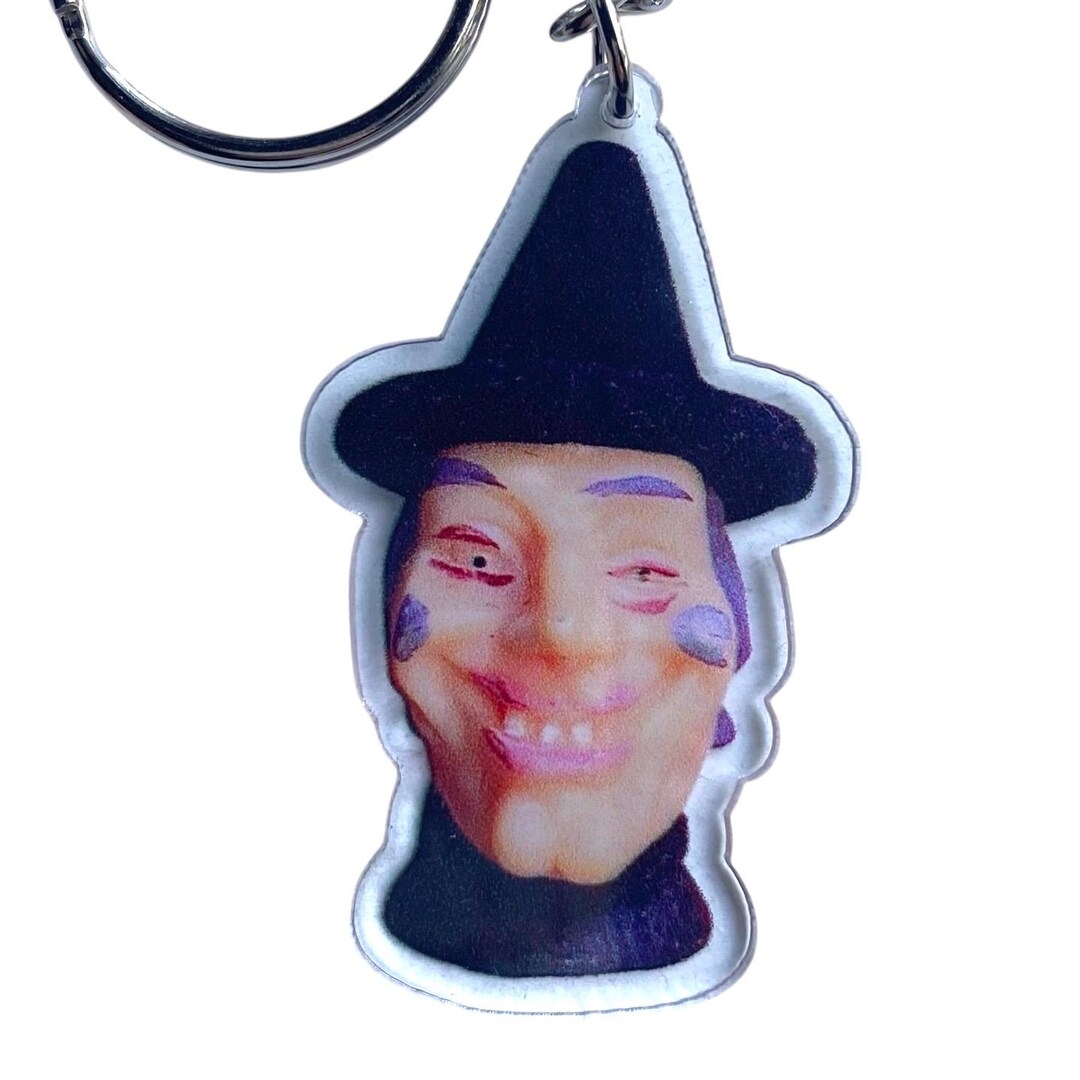 1pc KITSCHY WITCH KEYCHAIN 2" Vintage Halloween in Acrylic Shop ...